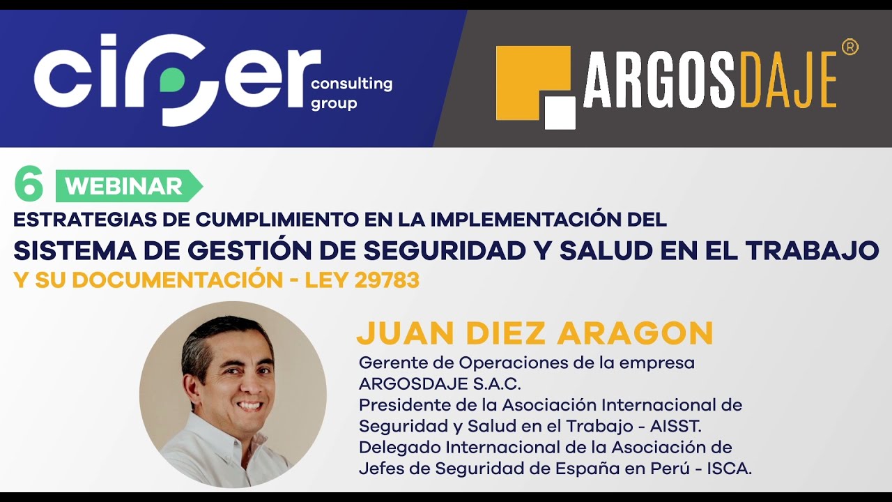 Webinar: ¿Cómo Implementar un Sistema de SST según Ley 29783? pt.1