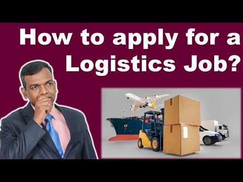 how to apply for logistics jobs | how to get job in logistics