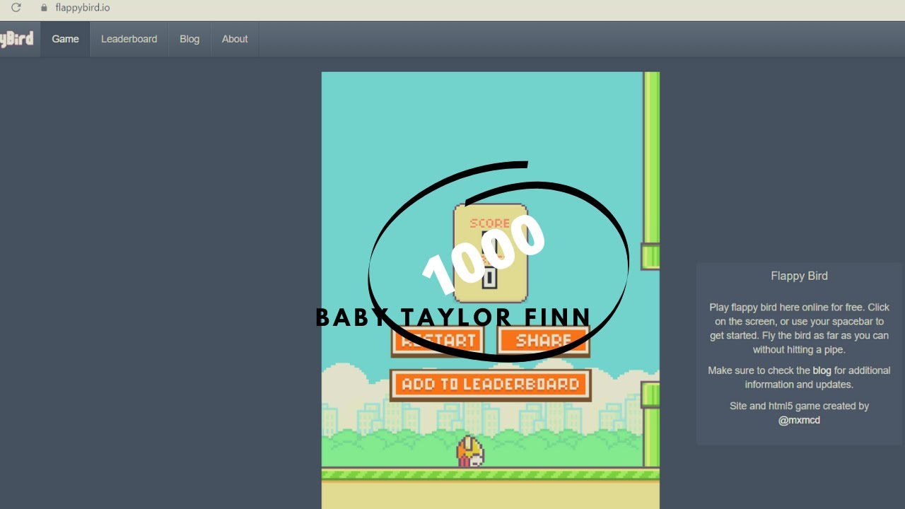 Flappy Bird High Score (World Record)