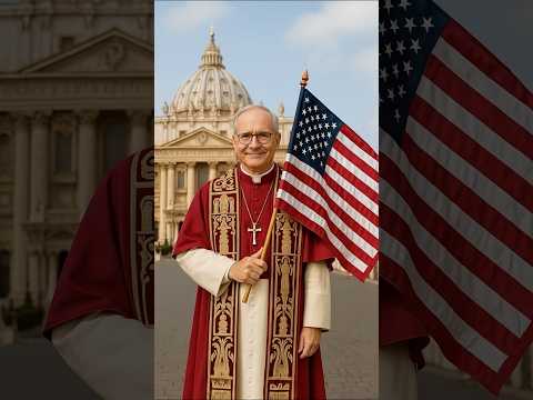 Pope Leo XIV Holds the Flag with Confidence at St. Peter's Basilica 🇺🇸🙌