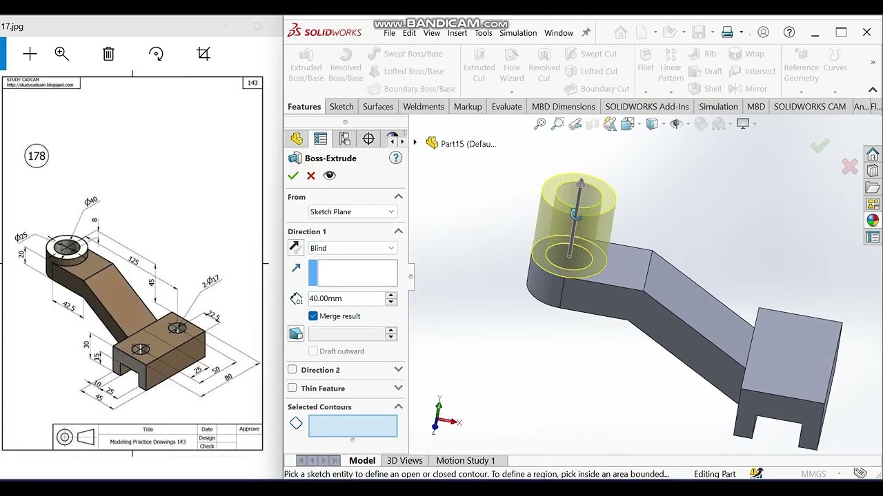 SolidWorks Tutorial 17 – 3D Block Modeling Step-by-Step