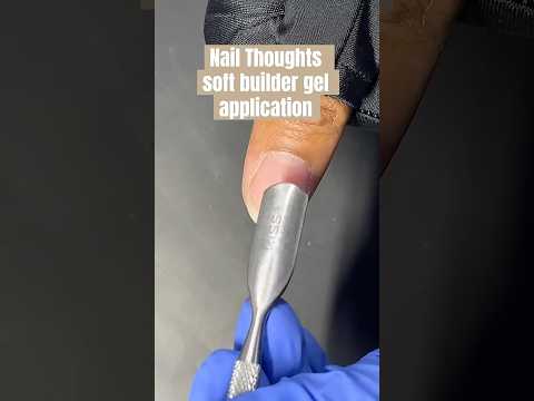 Builder gel application on natural nails at home | nail thoughts builder gel
