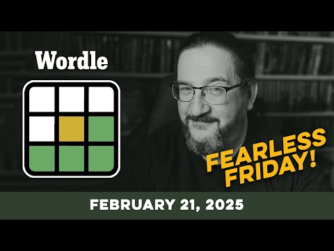 Doug plays today's NYT Wordle Puzzle Game for 2/21/2025