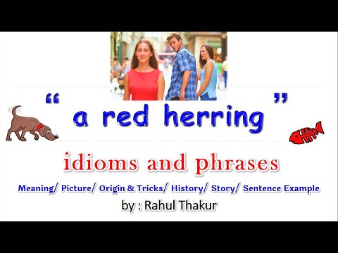 a red herring idiom phrase meaning in Hindi Urdu origin story trick sentence example MCQ Imp Vocab