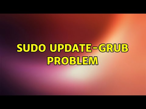 Ubuntu: sudo update-grub problem