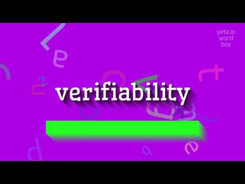 How to say "verifiability"! (High Quality Voices)