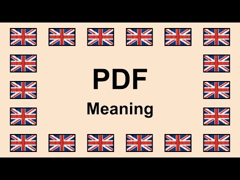 Meaning of PDF in English 🇬🇧