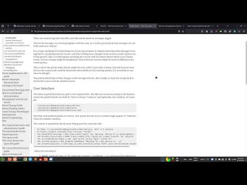 Linux Kernel Documentation - Reading