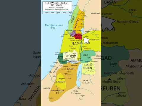 Map of the 12 Tribes of Israel - Biblical Curiosities 002