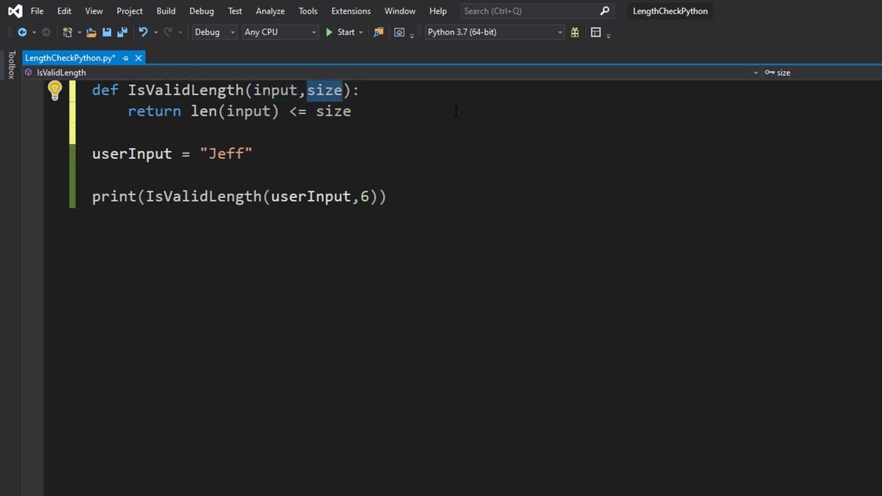 Python Validation: Length Check Tutorial (Part 3)