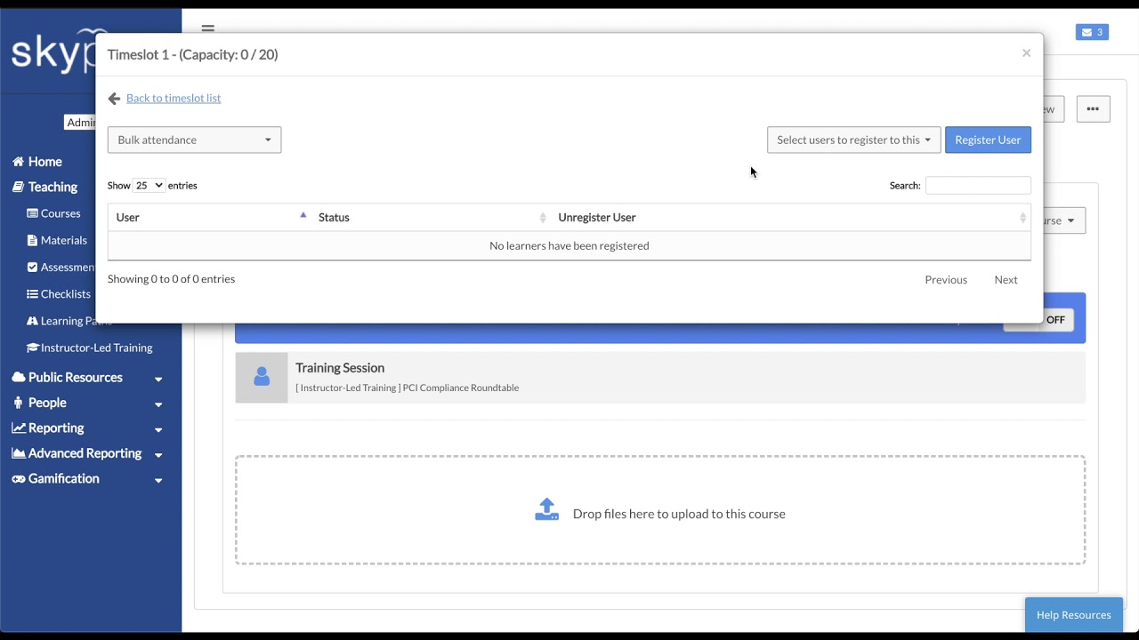 Creating Instructor Led Training Sessions - SkyPrep