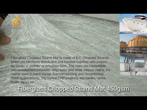 E-glass 450g fiberglass chopped strand mat