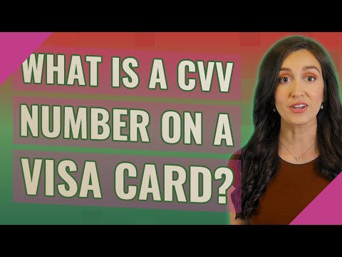 What is a CVV number on a Visa card?