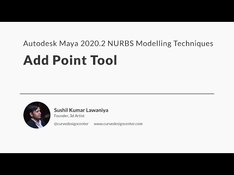 Maya 2020.2 NURBS Modeling Techniques: Add Point Tool
