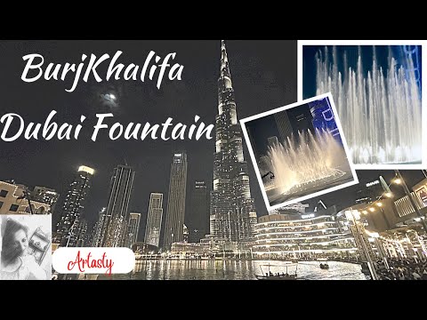 Dubai Fountain Show | Burj Khalifa Dancing fountain | @travelingartasty