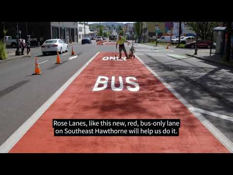 Speeding up buses on SE Hawthorne and Madison