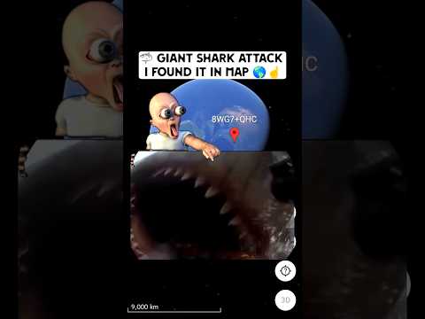 Giant Shark Attack in your House I found on Google map and Google Earth π #shorts #map #earth #Viral
