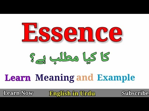 Essence Meaning in Urdu