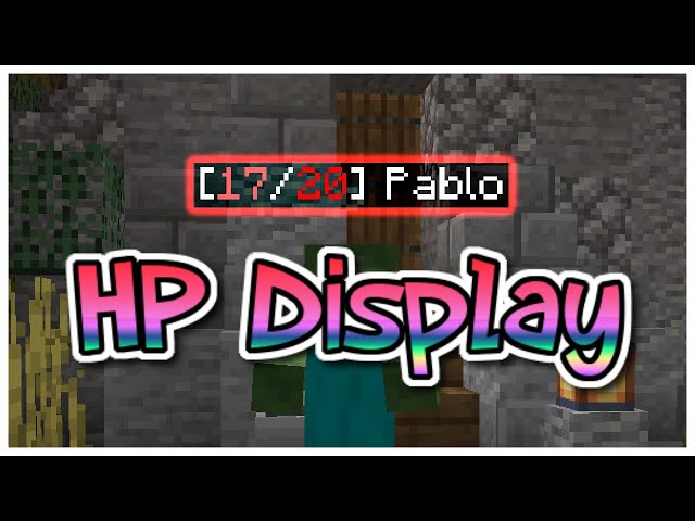 Mob Health Bar / Display Minecraft Data Pack