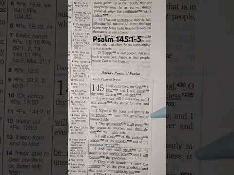 Psalm 145:1-5 #worthyisthelamb #psalm145 #scripture #bible #kjv #readinggodsword