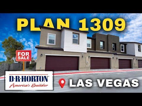 Affordable Brand New Townhomes Under $360k by Dr. Horton Plan 1309 | NW Las Vegas