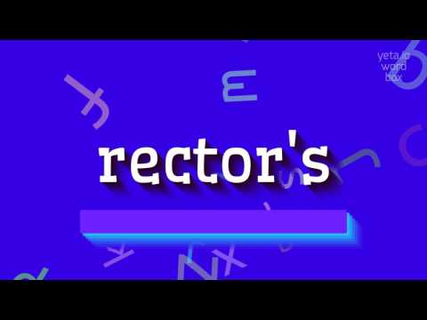 RECTEUR - COMMENT LE PRONONCER ? #recteur (RECTOR'S - HOW TO PRONOUNCE IT? #rector's