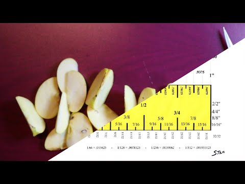 Understanding the inch and its fractions, converting it to 100th