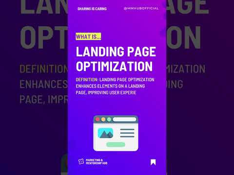 What is Landing Page Optimization | Marketing terms definition