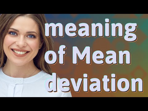 Mean deviation | meaning of Mean deviation