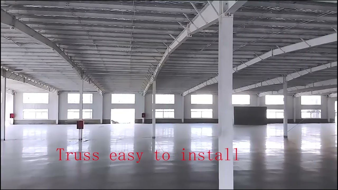 long span steel structure warehouse workshop