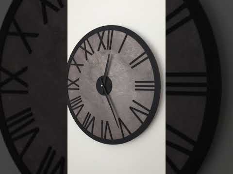 Goodtime Roman Numeral Decorative Wall Clock 48 cm MDF Wooden Home Needles Design