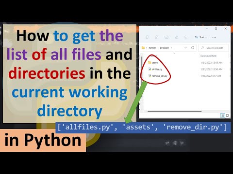 How to get the list of all files and directories in the current working directory in Python