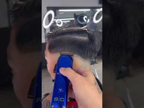 PERFECT COMBOVER ON ASIAN HAIR MID DROP FADE STEP BY STEP BARBER TUTORIAL