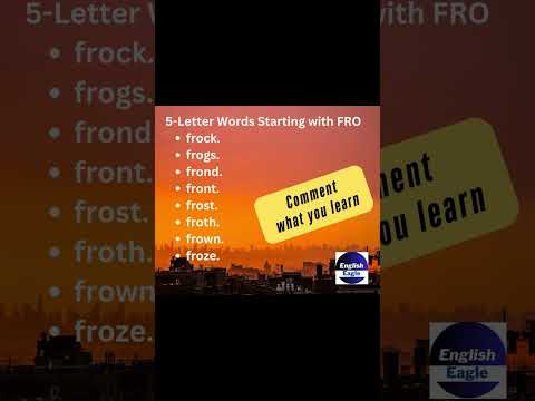 english words starting with FRO #english #education #spokenenglish #englisheagle