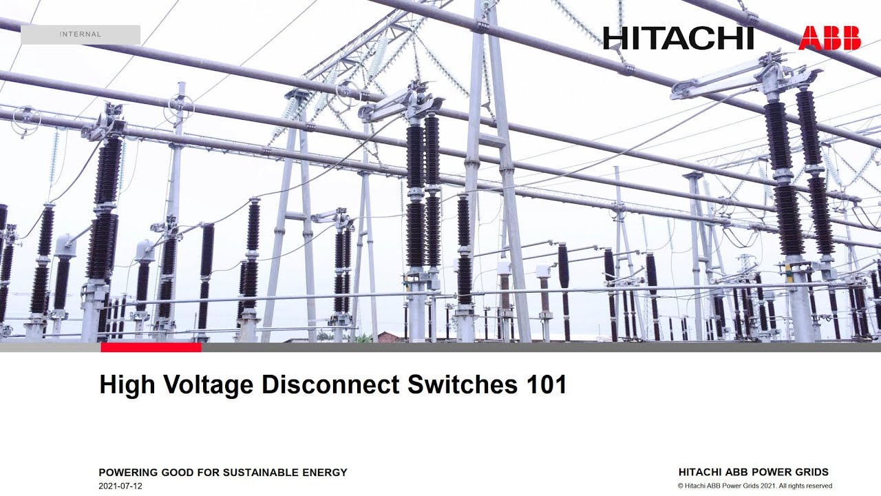 High Voltage Disconnect Switches 101