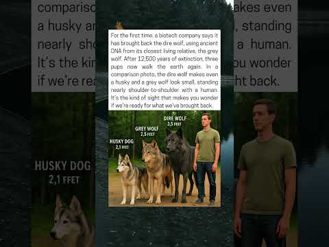 Dire Wolf Brought Back After 12,500 Years