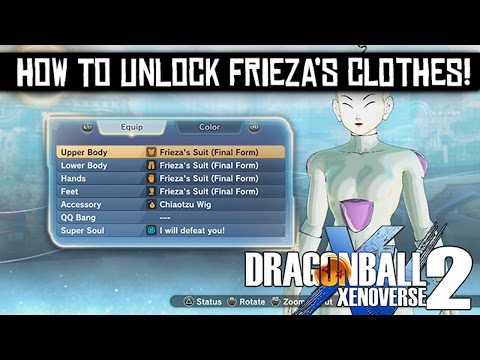Dragon Ball Xenoverse 2 - How to unlock Frieza's Clothes for Custom Character!