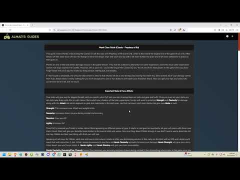 Everquest Monk TLP Class Guide (Classic-Prophecy of Ro)