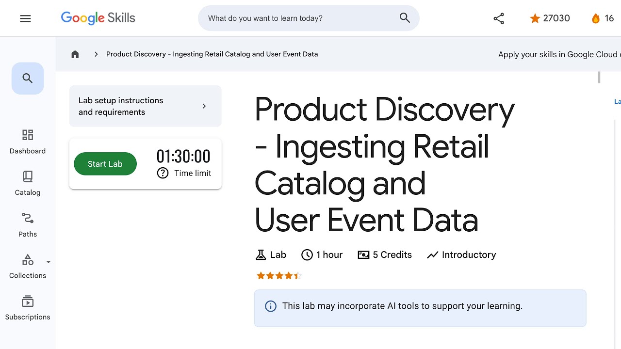 Product Discovery   Ingesting Retail Catalog and User Event Data