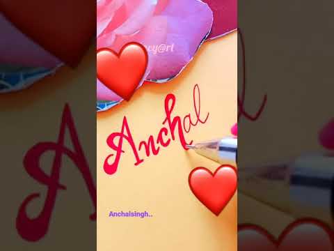 anchal name status #anchal #nameart #ankook #ytshorts #viral