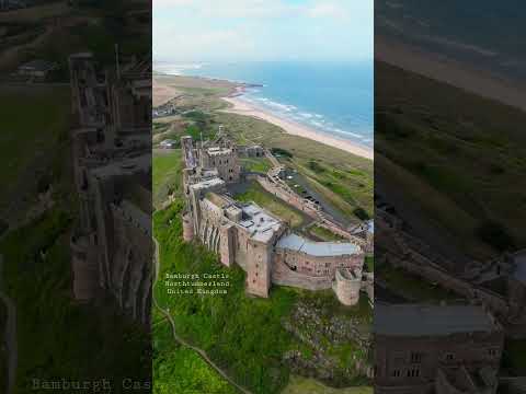 Bamburgh Castle, UK - one of the most inhabited castle in the country. #cinematic #droneshots #4K