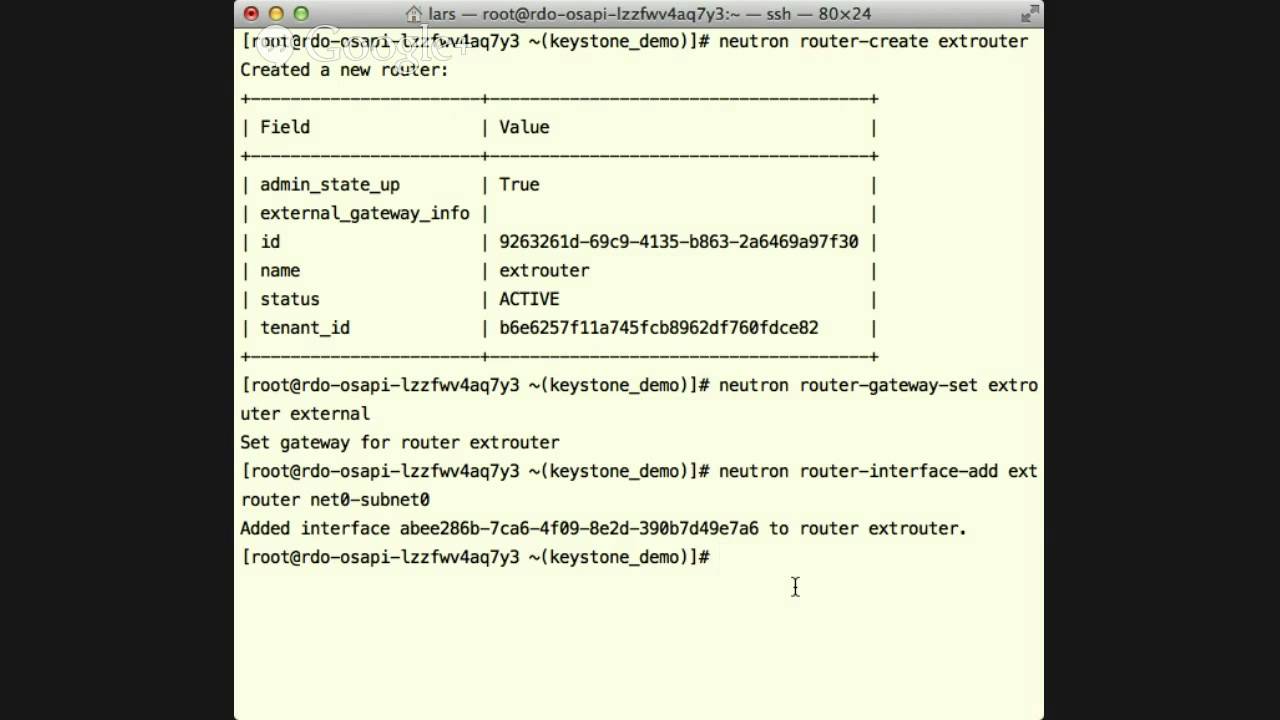 RDO: Multinode OpenStack using Packstack