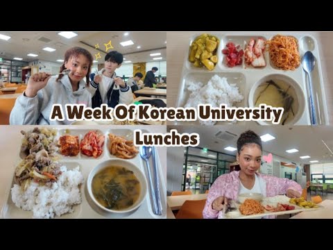 Are Korean foods healthy? || A week of Korean school lunchesπ°π·