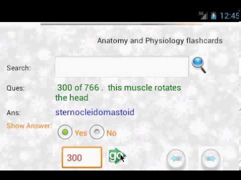 FREE Android App - Anatomy and Physiology flashcards
