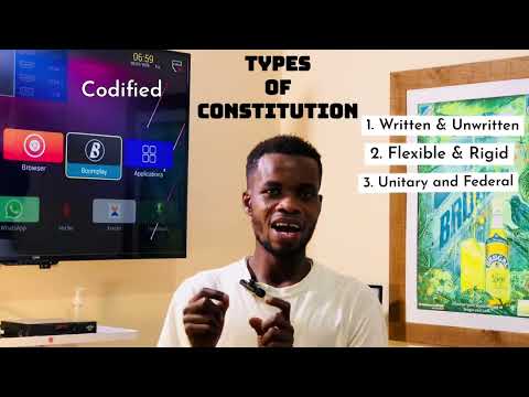 How Many TYPES OF CONSTITUTIONS Do We Have??