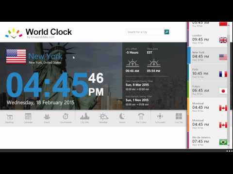 Windows 8.1 World Clock Time Zones app review