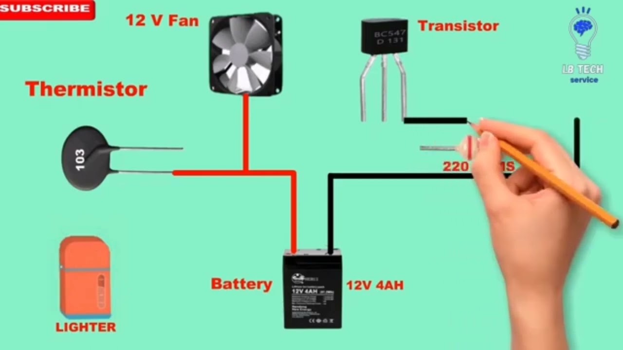 How - to - make - temperature - sensor - circuit - fan - control - at - home---