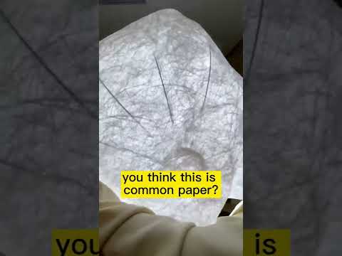 Tyvek It's definitely not paper ! excellent decor materials