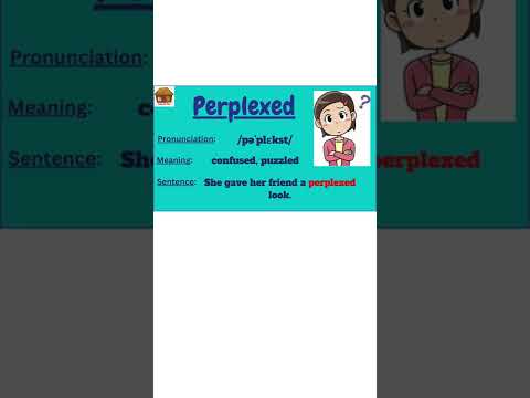PERPLEXED - Word of the Day #shorts #english #englishvocabulary #englishpronunciation #perplexed