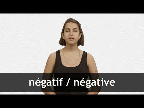 English Translation of “NÉGATIF” | Collins French-English Dictionary